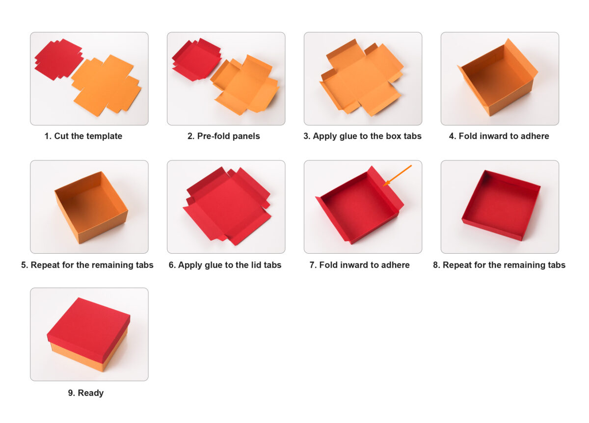 Sturdy Box with Lid Custom Size Template Maker | SVG DXF PDF PNG ...